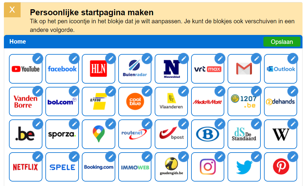 Kadaza: startpagina op jouw maat | Clickx
