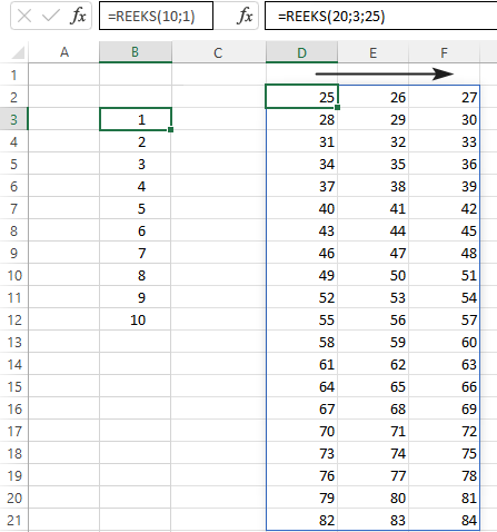 Tabel maken in Excel met één formule | Clickx