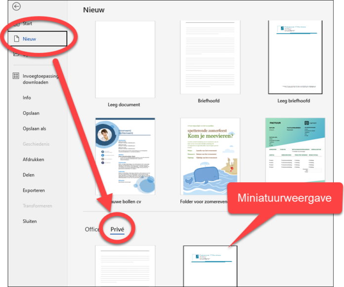 Werken met sjablonen in Word 2024 | Clickx