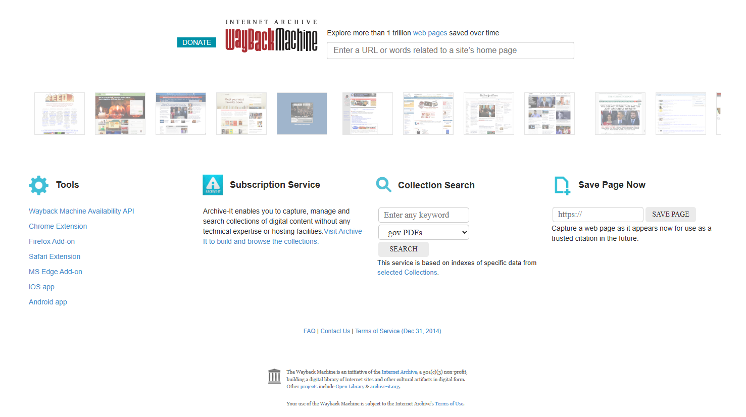 Internet Archive: oude websites raadplegen | Clickx